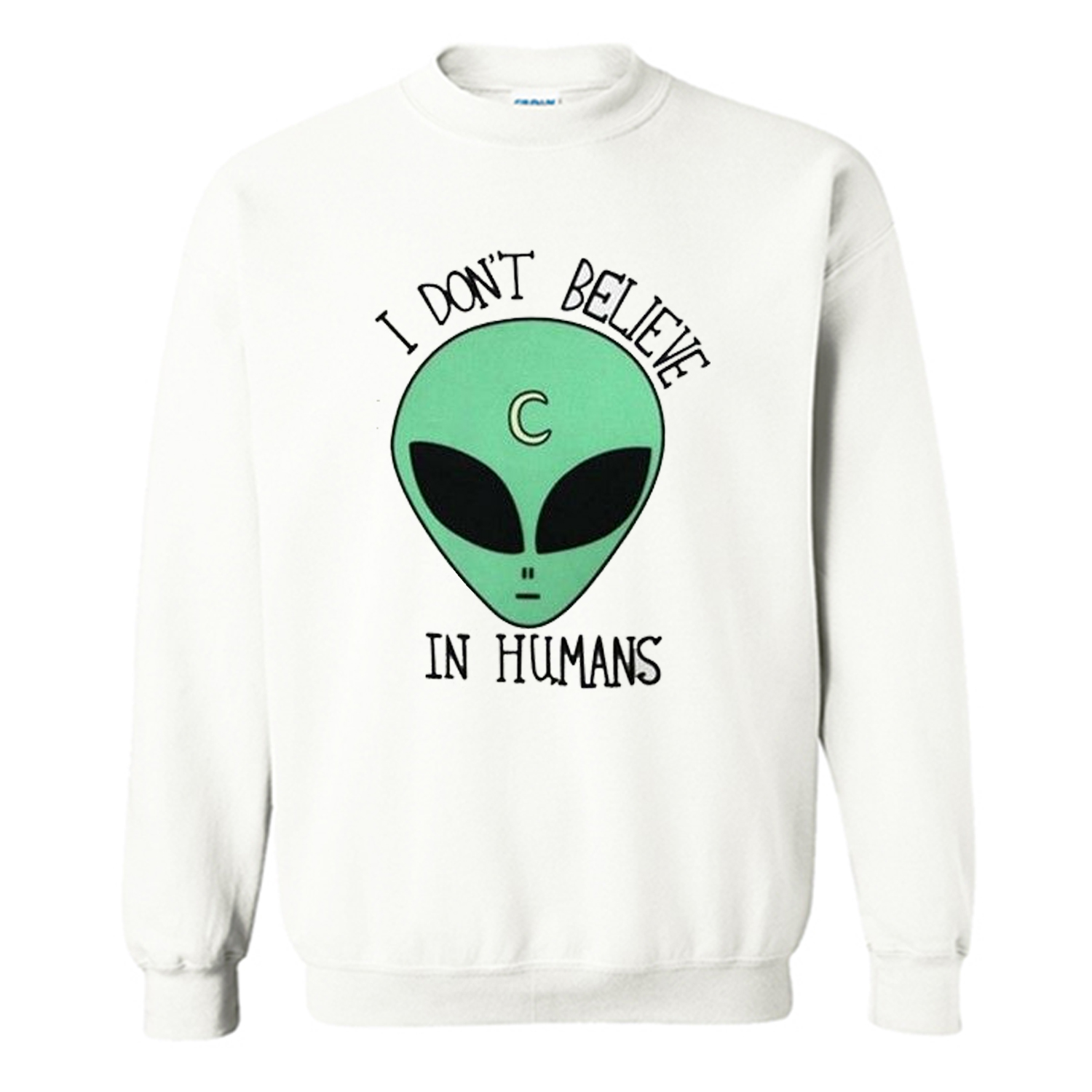 Alien Sweater I Don’t Believe In Human Sweatshirt (BSM) - Besteeshirt.com