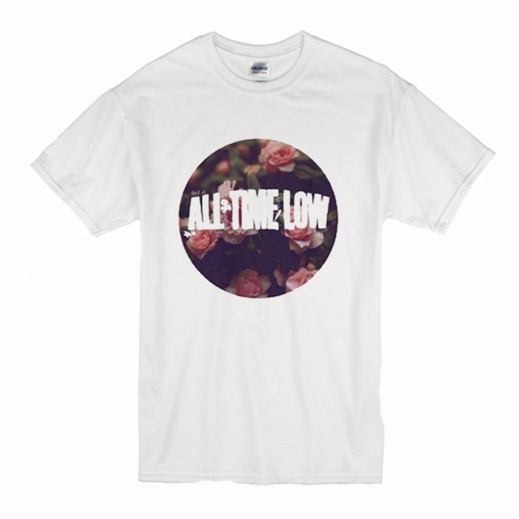All Time Low Floral Band Merch T-Shirt (BSM)
